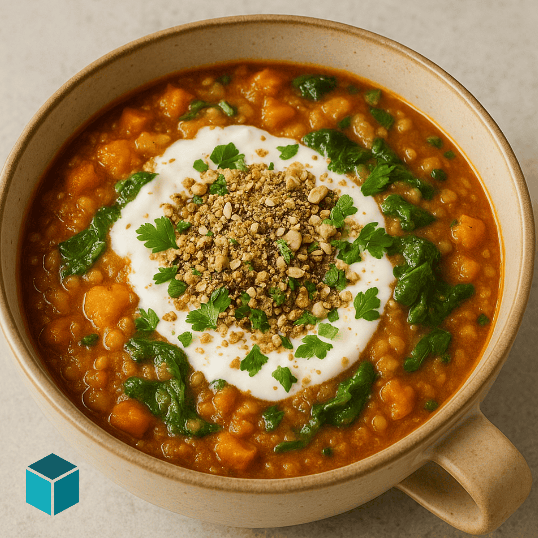 Winter Roast Veg & Lentil Soup - Studio Rubix